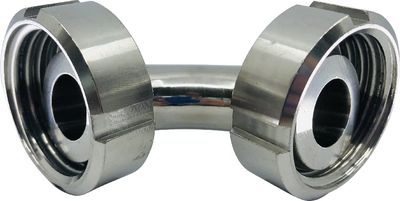 Milk pipe elbow conical socket 90° according to DIN 11851