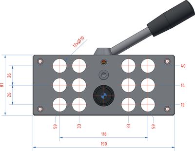 Multikupplungssystem NERIOX Kupplungsplatte maschinenseitig | BRW-CH