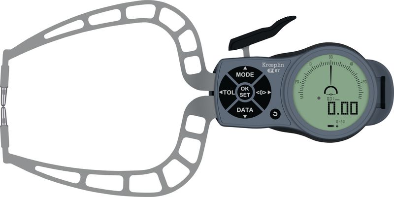 Quicktest gauge digital KROEPLIN External measurement IP67 | BRW-CH