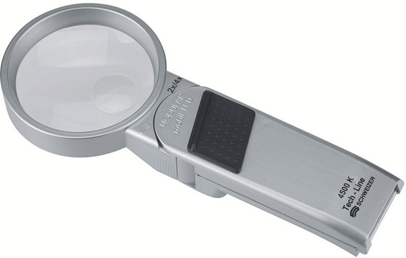 Hand magnifier with light SCHWEIZER Tech-Line MODULAR | BRW-CH