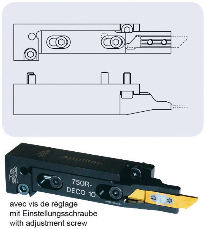 APPLITEC Tool holder 750R-DECO10 | BRW-CH