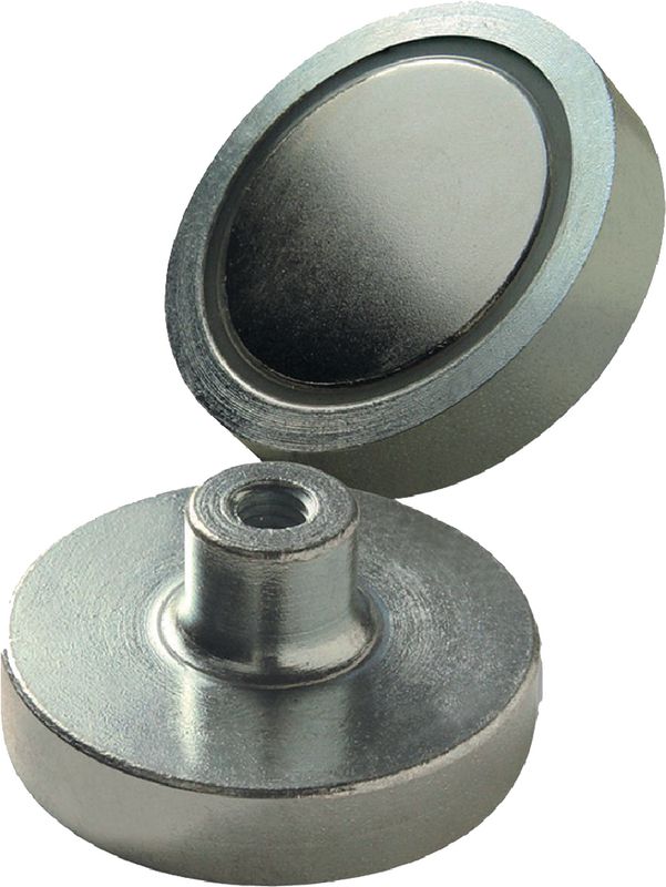 Aimant plat avec prise filetée | BRW-CH