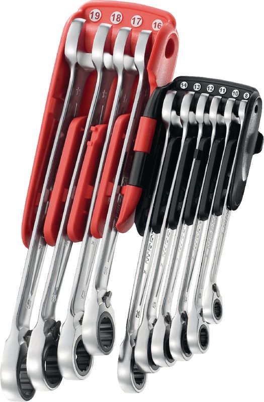 Combination ratchet wrench set FACOM Ring and fork with ratchet action ...