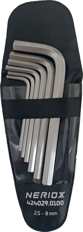 L-shaped hex key set with bore NERIOX | BRW-CH