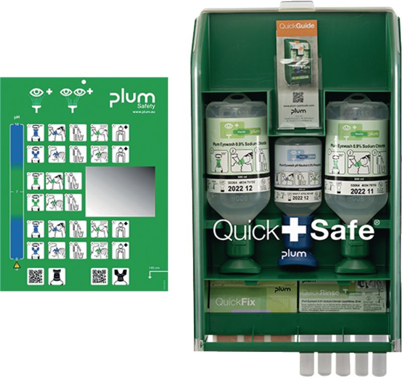 Eye wash station PLUM QuickSafe Basic | BRW-CH