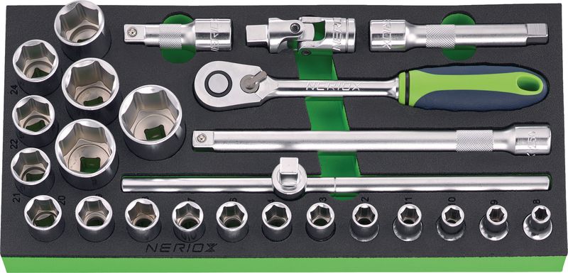 Hex socket wrench set module 1/2 inch NERIOX | BRW