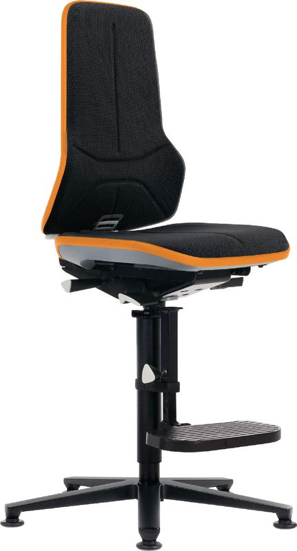 Arbeitsdrehstuhl BIMOS Neon mit Gleiter und Aufstiegshilfe | BRW