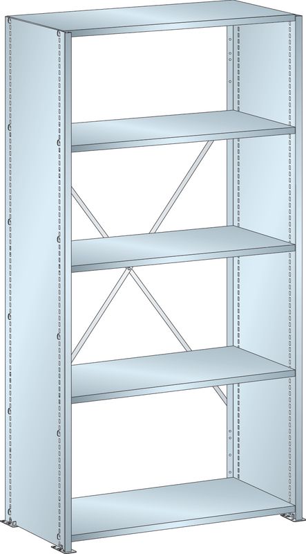 Universal shelving LISTA, galvanised L1006 | BRW-CH