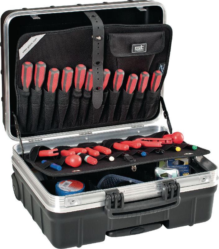 Technicians tool case with wheels store