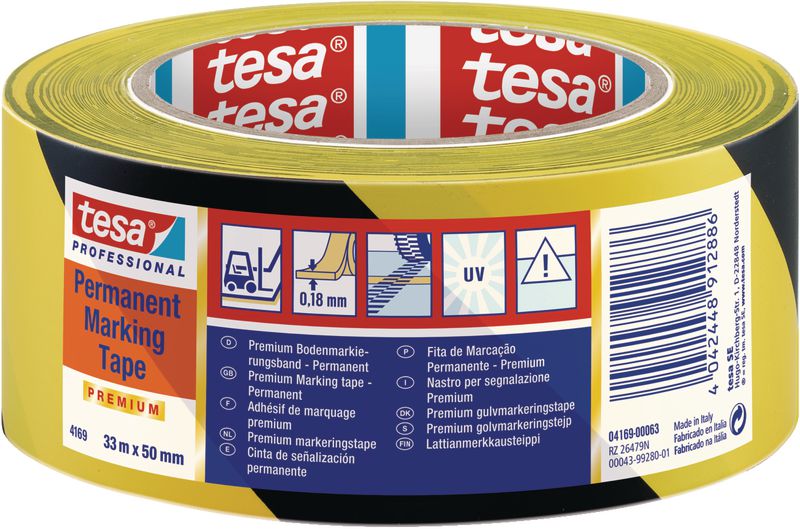 Floor marking and warning tape tesa® 4169 | BRW-CH