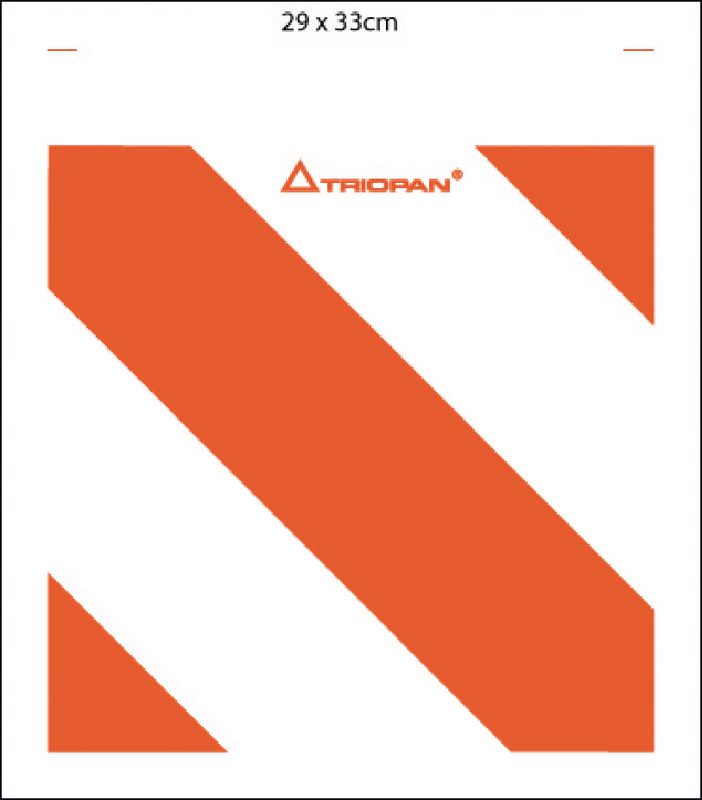 Fanion rouge/blanc TRIOPAN | BRW-CH