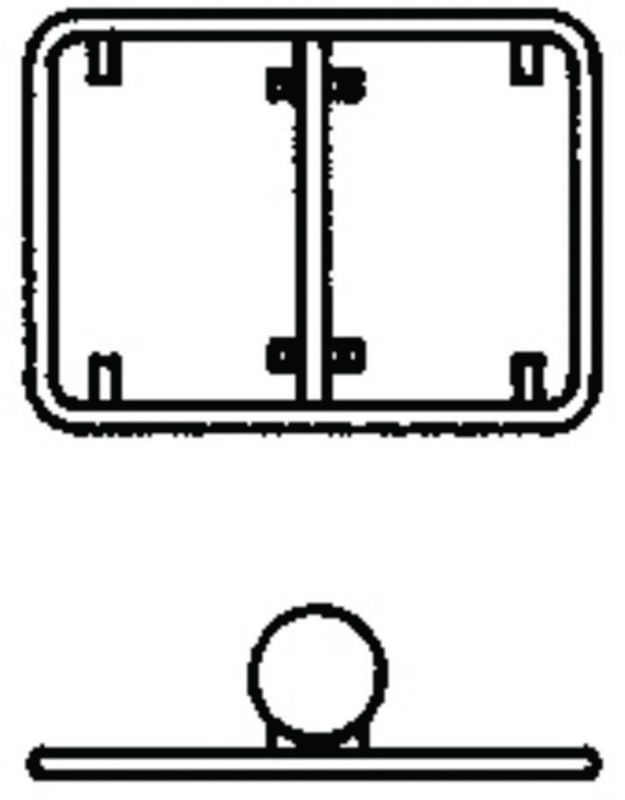 Cadre tubulaire avec collier de serrage central pour panneau de ...