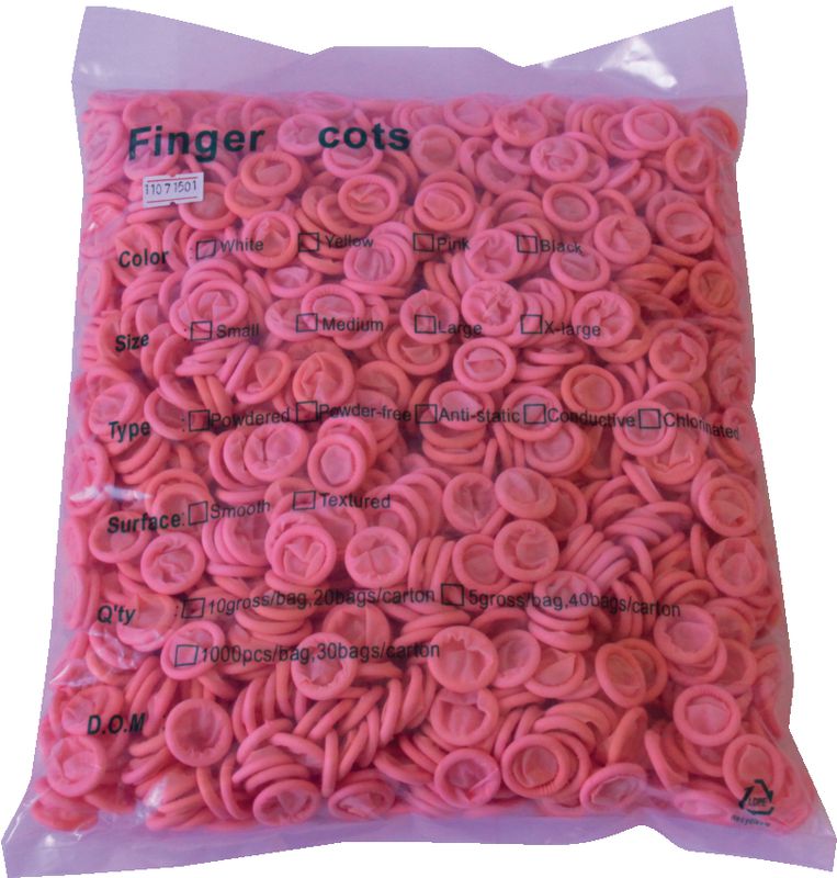 Latex finger stalls A*F | BRW-CH