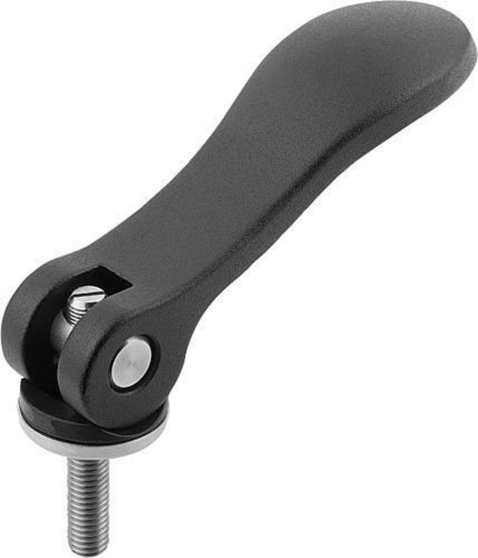 Cam Lever KIPP, K0006, external thread, aluminium | BRW