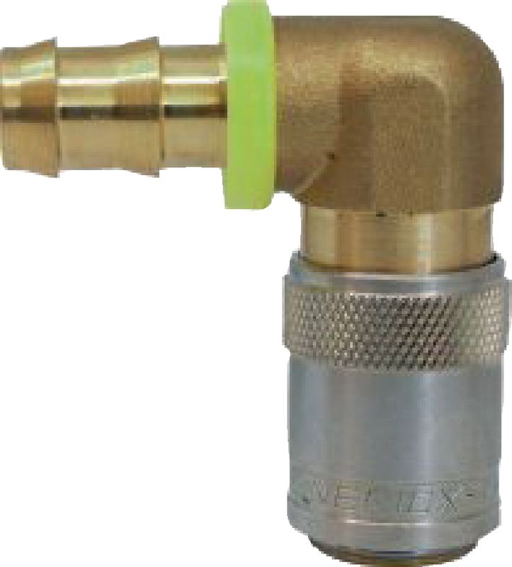 Quick release couplings NERIOX form D Push-Lock 90° without valve | BRW-CH