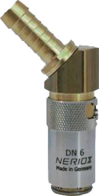 Safety quick couplings NERIOX form D TempSecure 45° without valve | BRW-CH