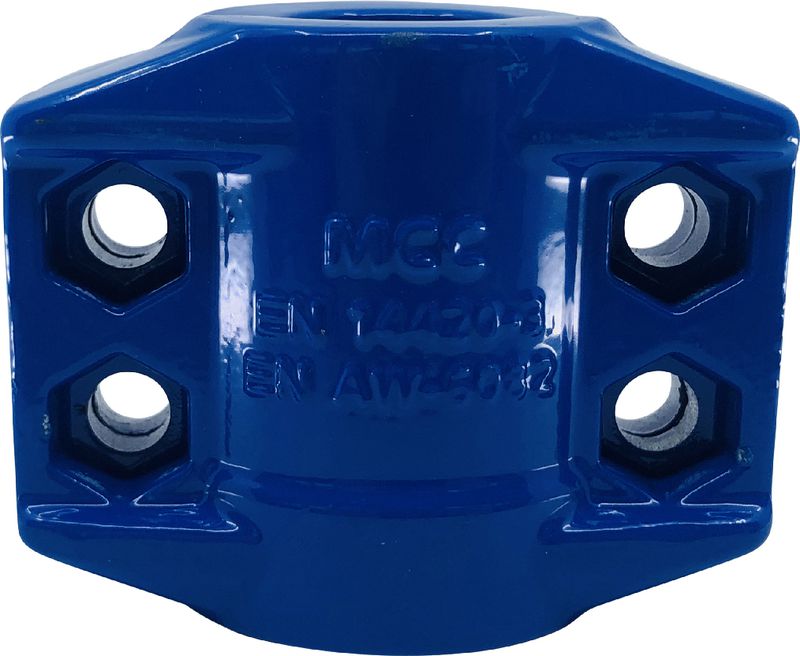 Clamping shells made of aluminium (coloured) according to EN 14420-3 ...