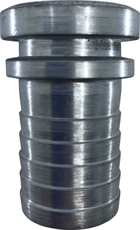 Grooved spigot with safety collar and welding end made of galvanised ...