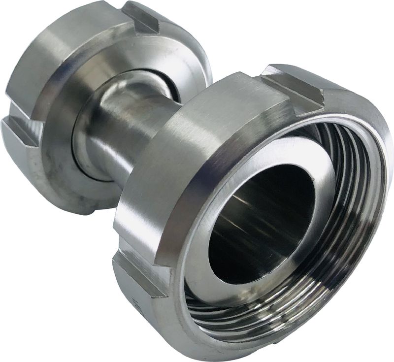 Milk pipe screw connection reduction according to DIN 11851 tapered ...