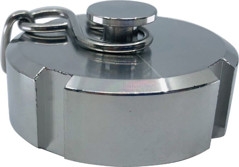 Milk pipe screw cap with chain according to DIN 11851 | BRW-CH