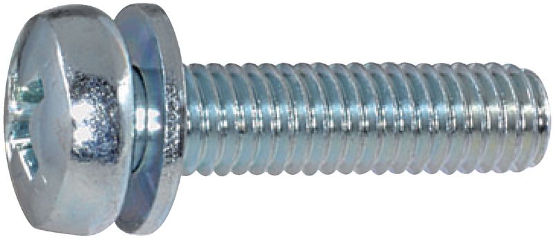 Linsen-Kombischrauben mit Kreuzschlitz Phillips Form H und ...