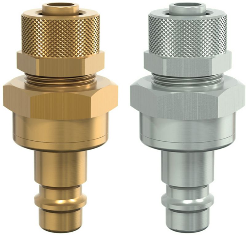 Plug to coupling ES, DN 7.2 Both-sided locking, with compression ...