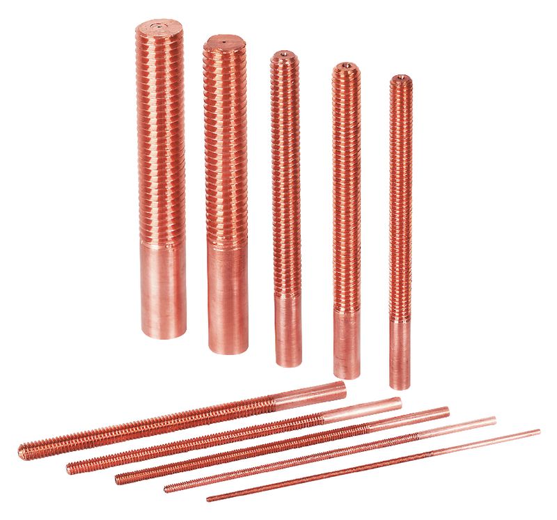 Threaded electrode, copper | BRW