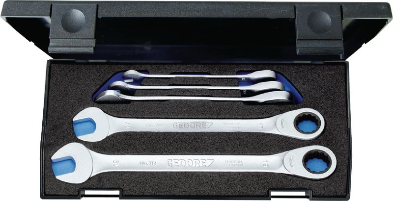 Open-end wrench with ring ratchet set GEDORE | BRW-CH