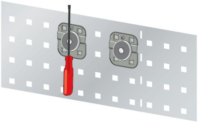 Magnethalter ø40 à 5 Stk.in RAL9006 | BRW-CH