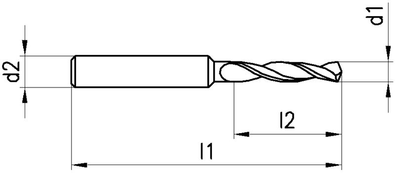 DIXI Solid carbide micro-drill | BRW-CH