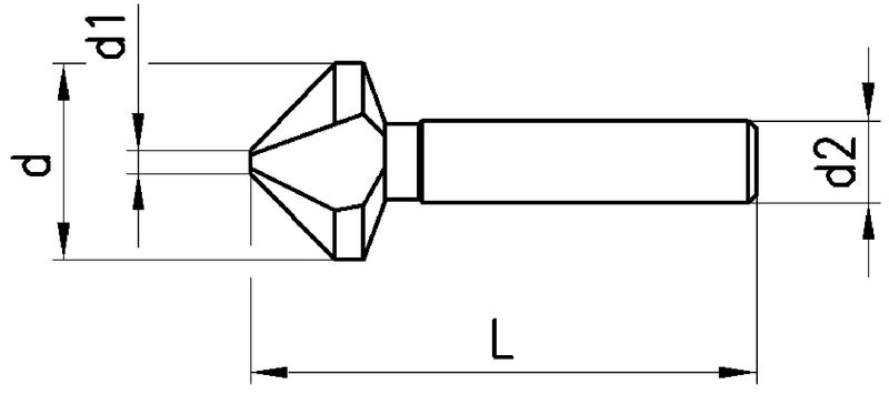 BECK Kegelsenker 90° EUC-Speed lang | BRW-CH