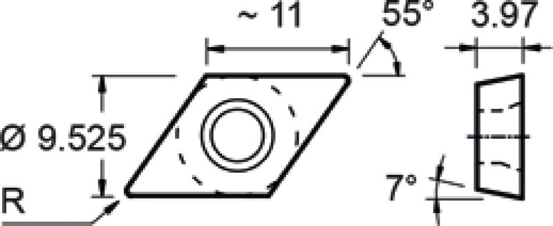 APPLITEC Wendeplatte DCMT-11, EN-XF2 | BRW-CH