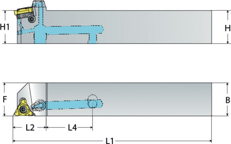 VARDEX Tool holder, right-hand MACH TT ALC | BRW-CH