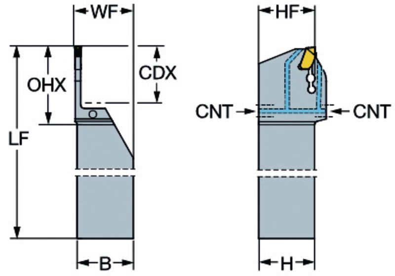 COROMANT Outil à manche CoroCut® QD | BRW
