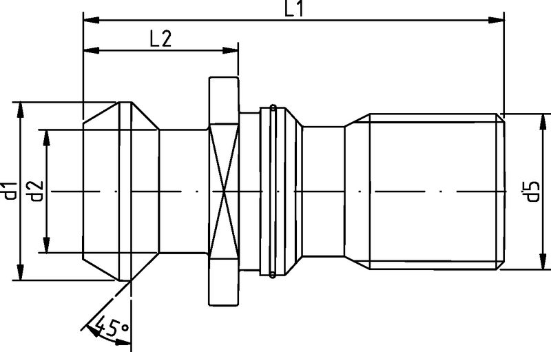 NERIOX Anzugsbolzen ISO 7388 Form B ISO 7388 B | BRW