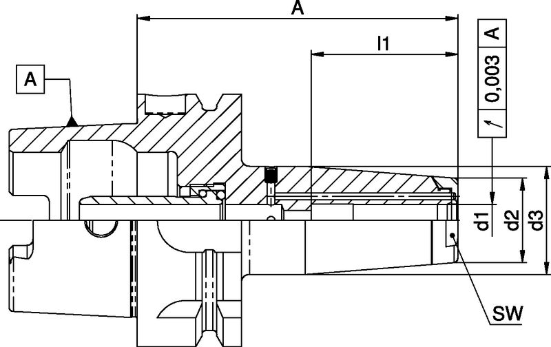 DIEBOLD Schrumpffutter JetSleeve© 2.0 HSK-A40 MMS DIN 69893, Form A ...
