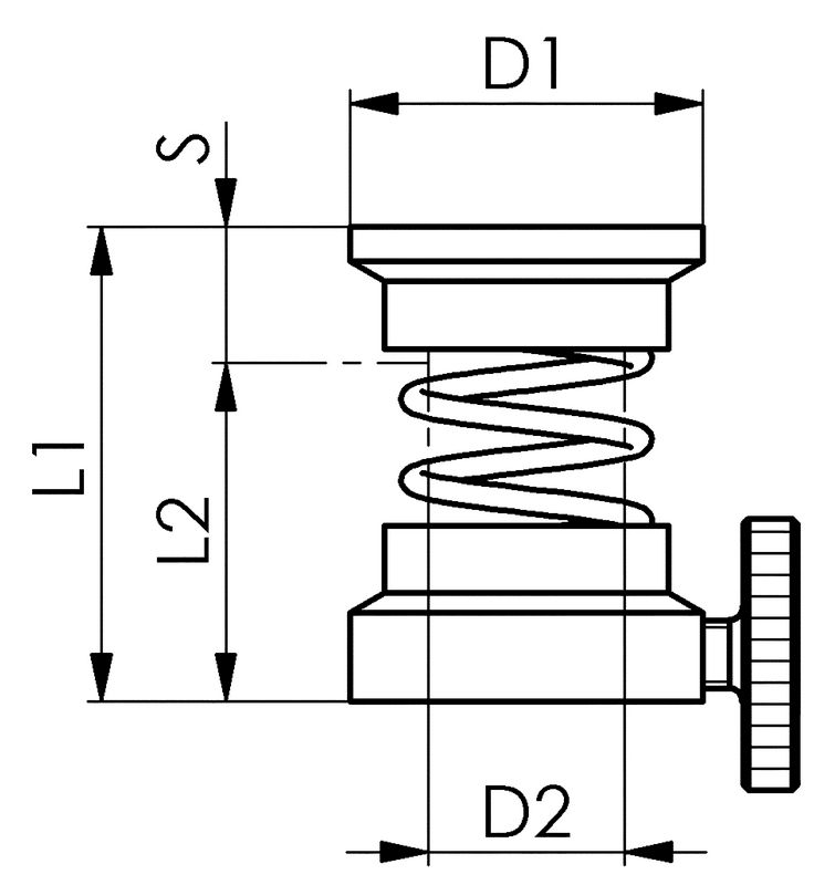 AMF Support à ressort pour bride | BRW