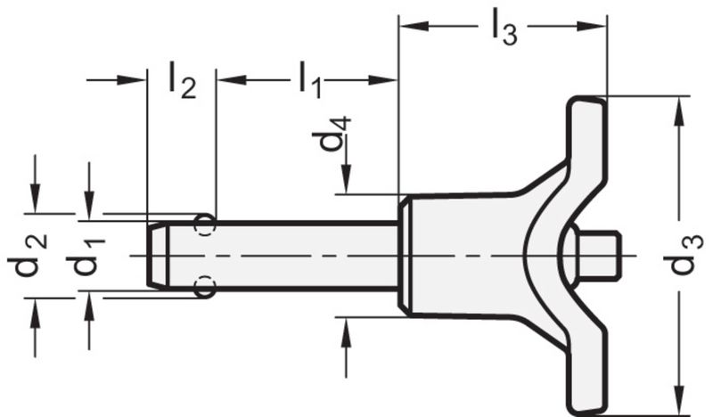 Kugelsperrbolzen mit T-Griff | BRW-CH