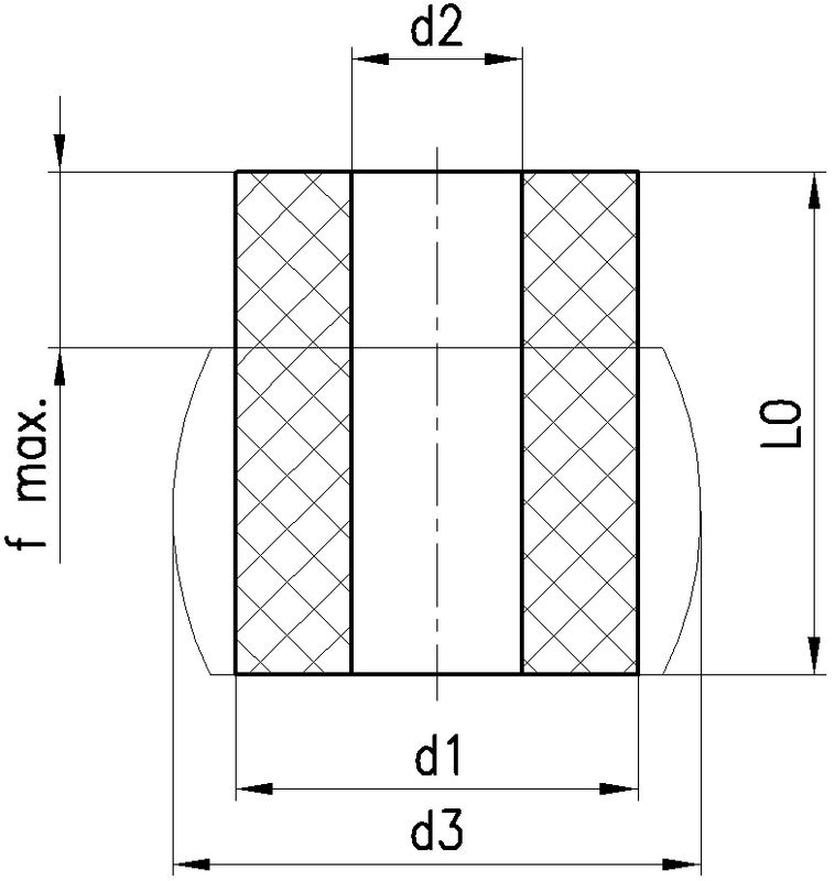FIBROFLEX® tubular spring element 90 Shore A | BRW-CH