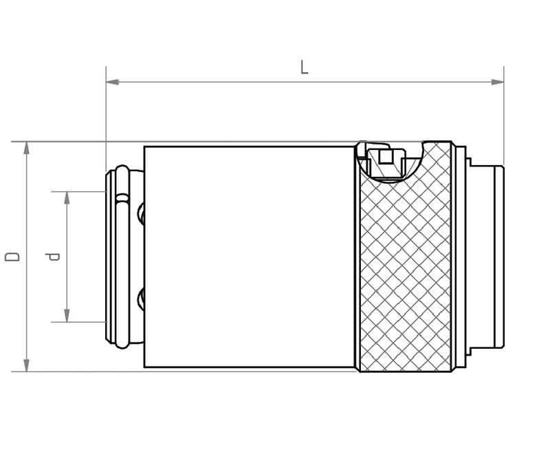 Sicherheits-Blindkupplung NERIOX Form D TempSecure | BRW-CH