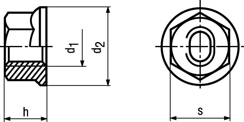 Sicherungsmuttern mit Flansch Ganzmetall | BRW