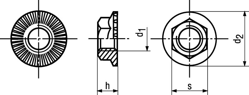 Sechskant-Rippenmuttern VERBUS RIPP® | BRW