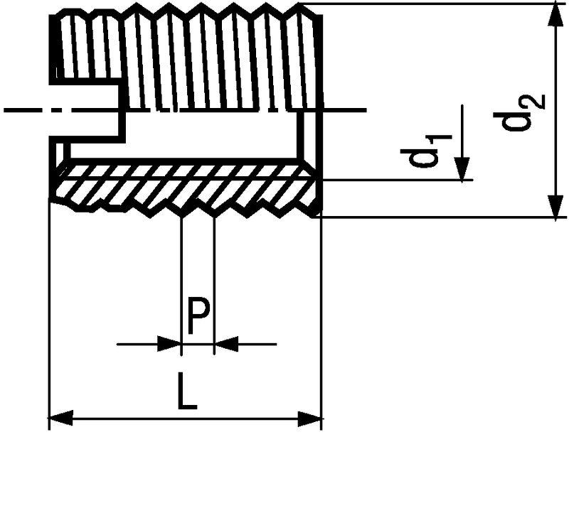 Thread inserts Ensat® Type 302 self-cutting | BRW-CH