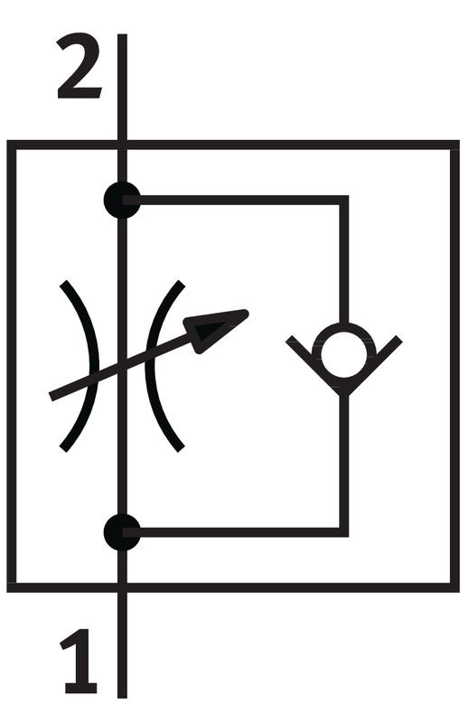 Drossel-Rückschlagventil FESTO GRLA zur Abluftdrosselung | BRW-CH